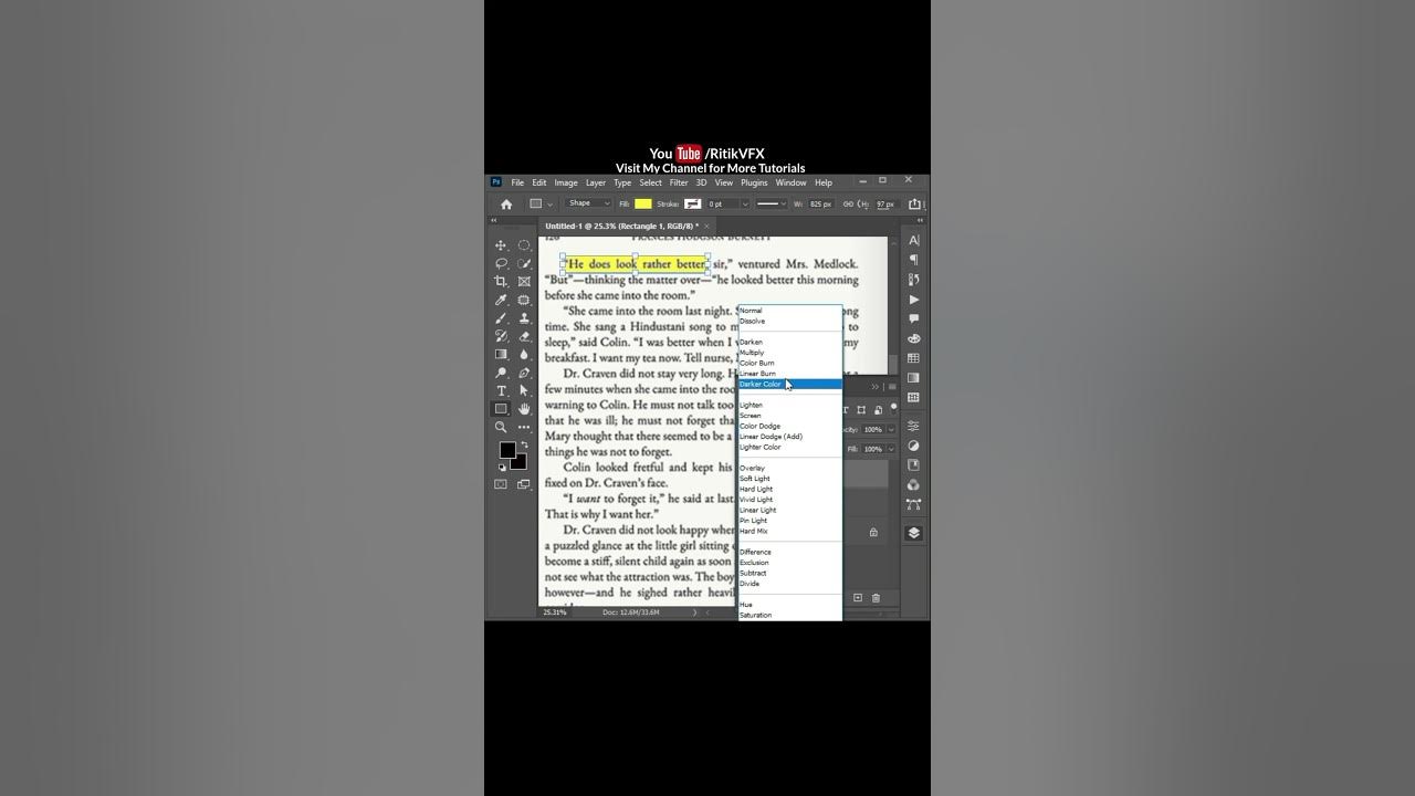 How to highlight text in Adobe Photoshop tutorial 2024 #adobe #photoshop #graphicdesign # ...