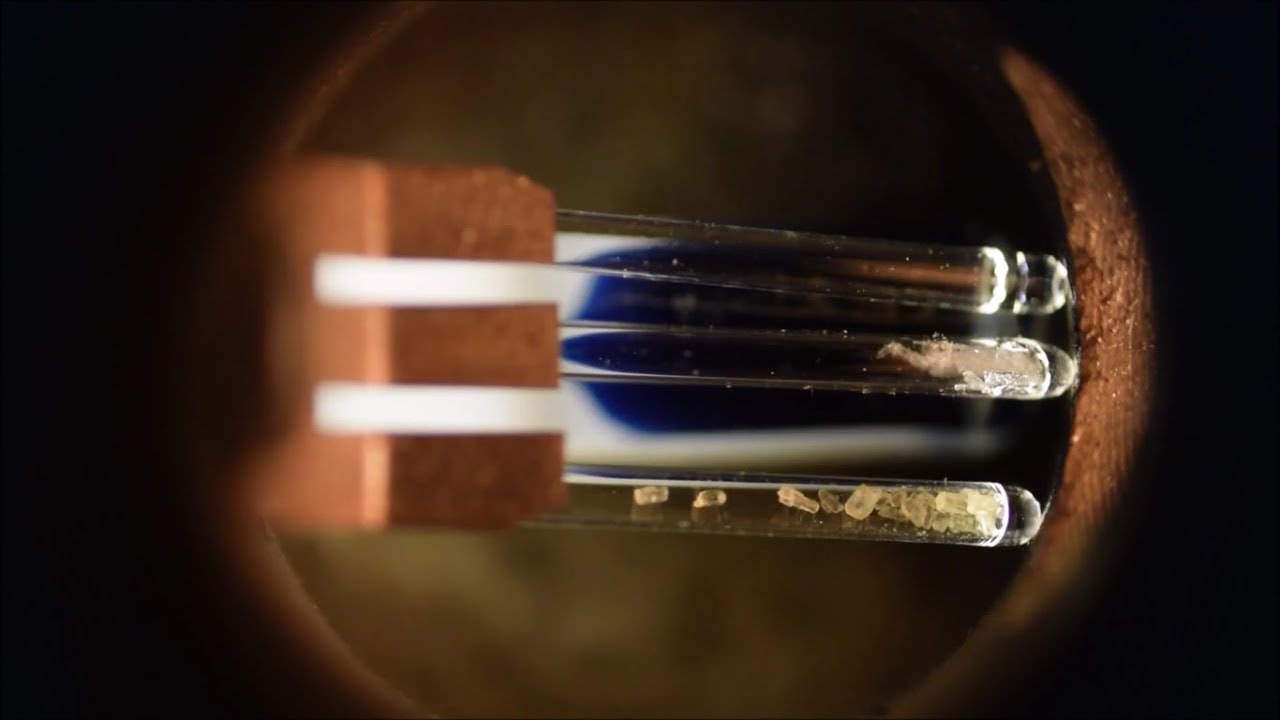 Performing melting point analysis - YouTube