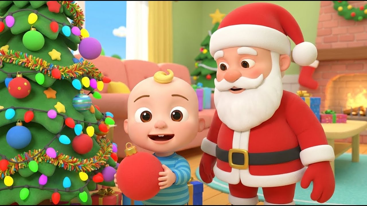 JJ's First Christmas Tree! 🎅 Festive Kids Songs & Animation ...