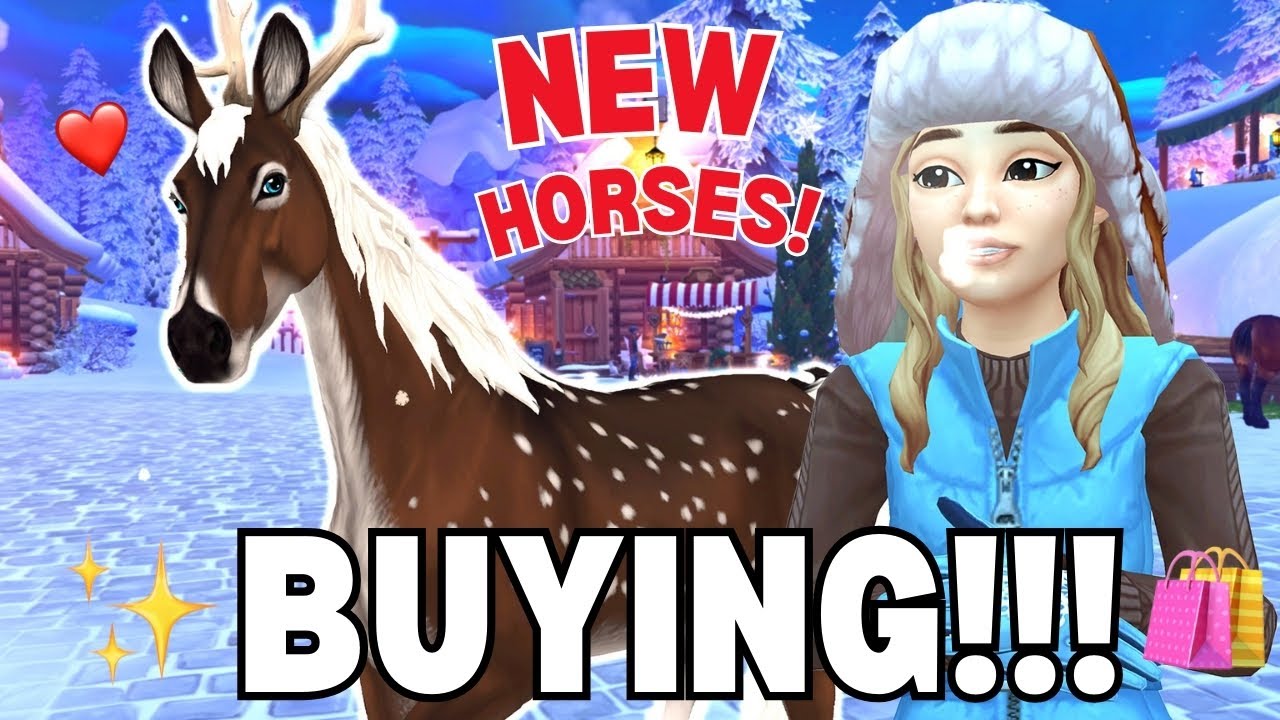 *BUYING* NEW MAGICAL WINTER HORSES: EARIK & HJORTENSIA IN STAR STABLE ...