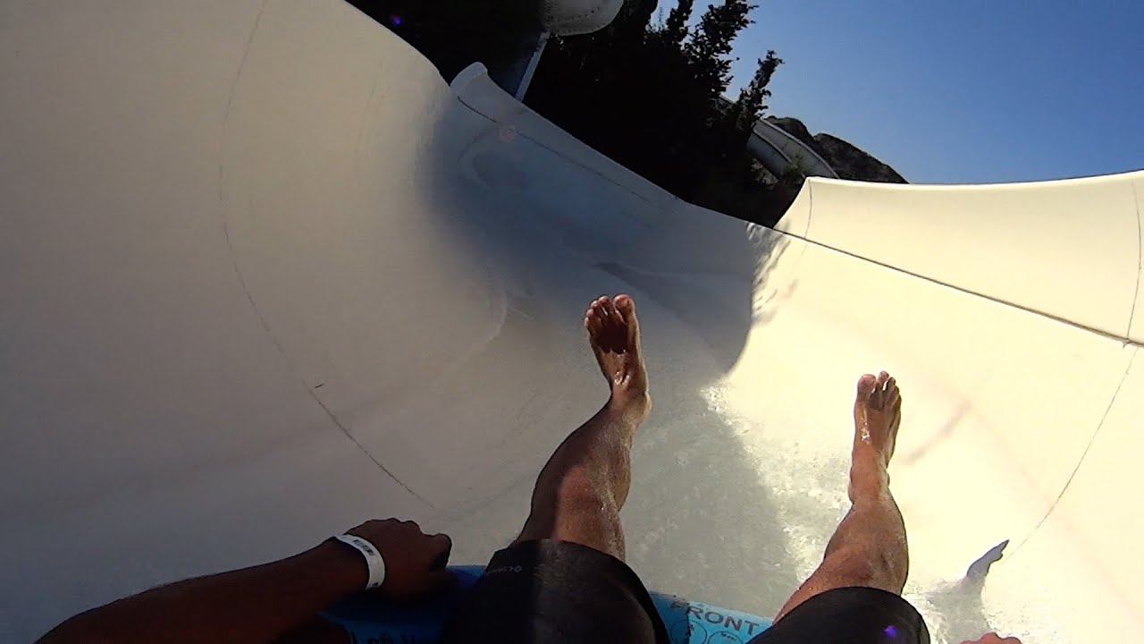 The Rafting Water Slide at WaterPark Faliraki - YouTube