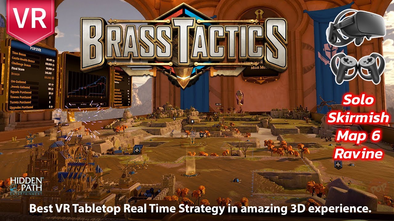 Brass Tactics Oculus Rift Solo Skirmish Map 6 Ravine | Best VR Tabletop ...