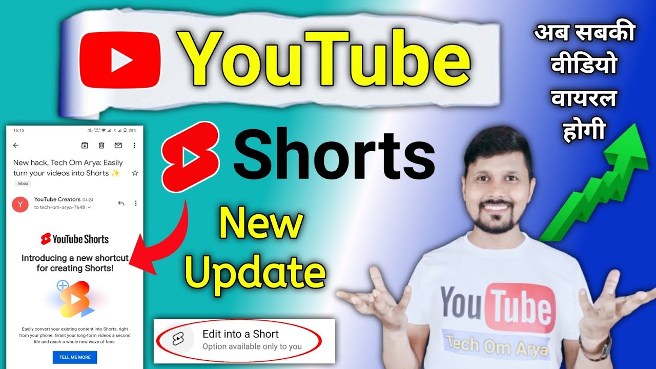 YouTube Shorts New Update | Edit into a Short Youtube | YouTube New ...
