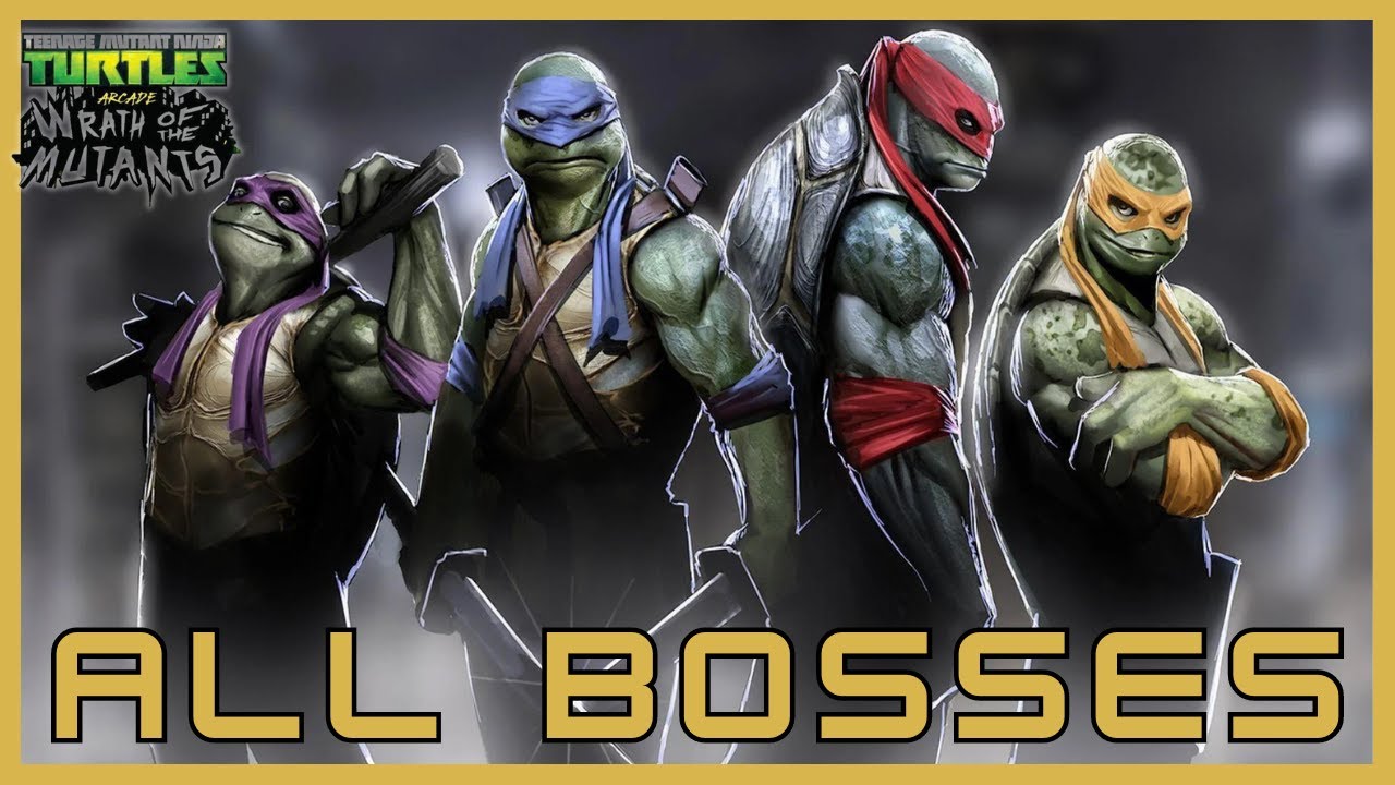 TEENAGE MUTANT NINJA TURTLES WRATH OF THE MUTANTS ALL BOSSES - YouTube