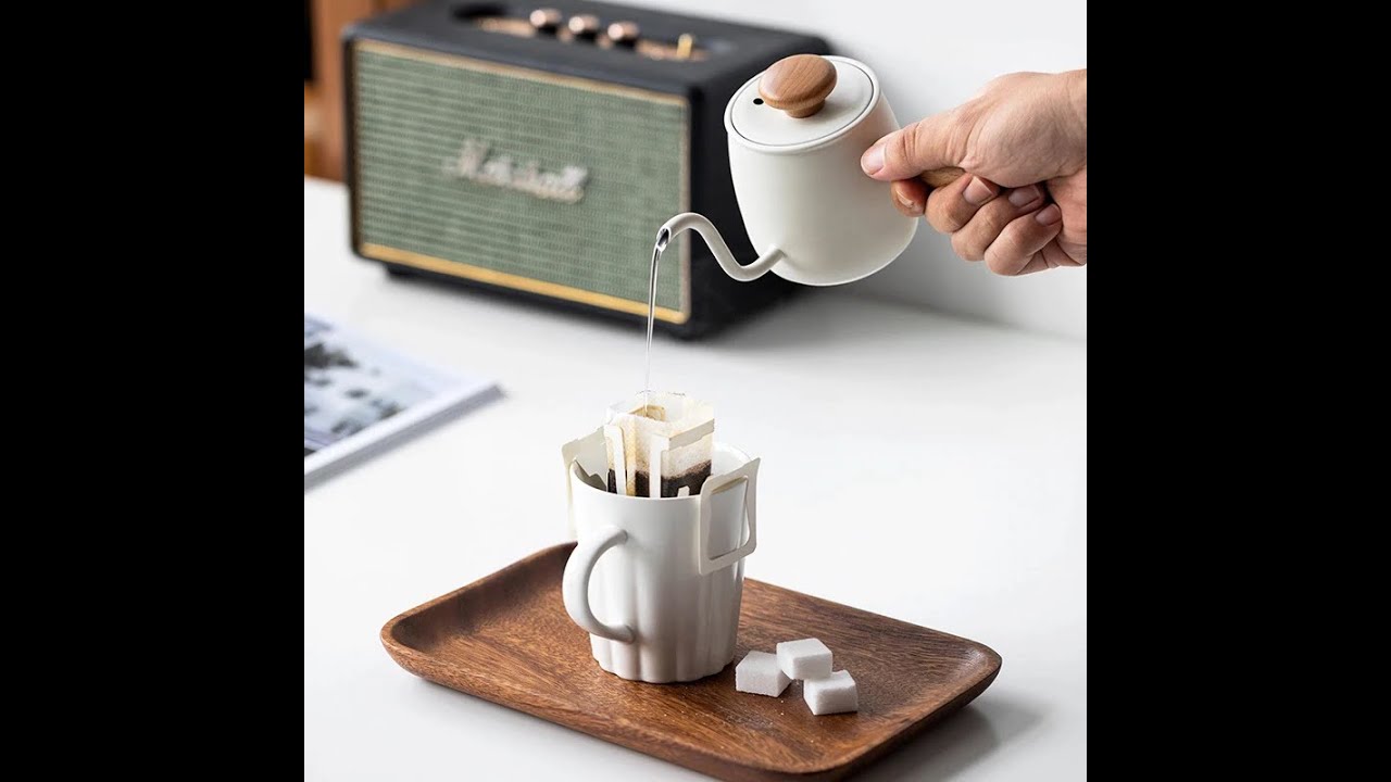 Small Q mini coffee hand potstainless steel strainer - YouTube