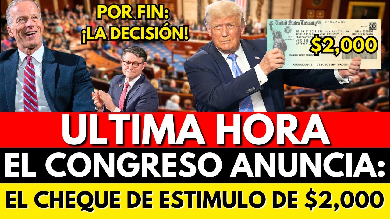 POR FIN!!! EL CONGREO DECIDE Y ANUNCIA: EL NUEVO CHEQUE DE ESTÍMULO DE ...