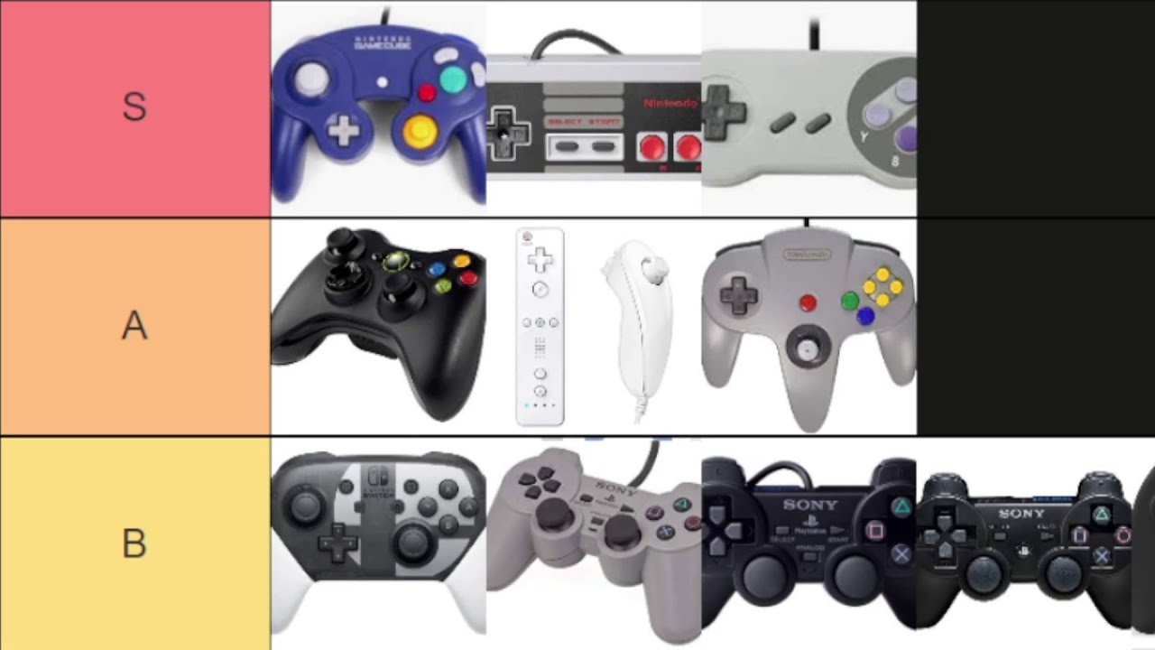 Best Video Game Controller Tier List - YouTube