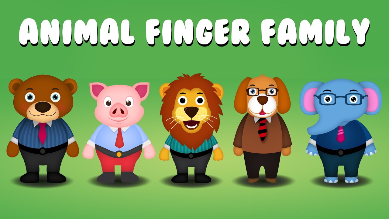 Finger Family Collection | Top 5 Animal Finger Family Songs - YouTube
