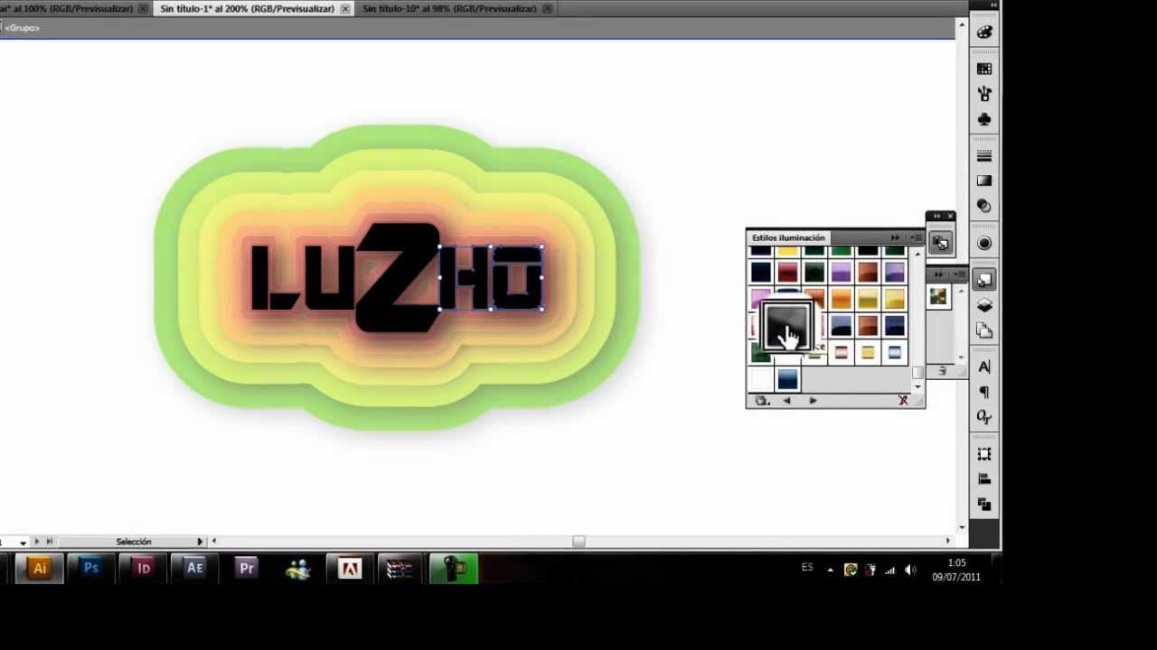 Tutorial - Fondo Básico de Pantalla con Adobe Illustrator CS5_by_Luzho ...