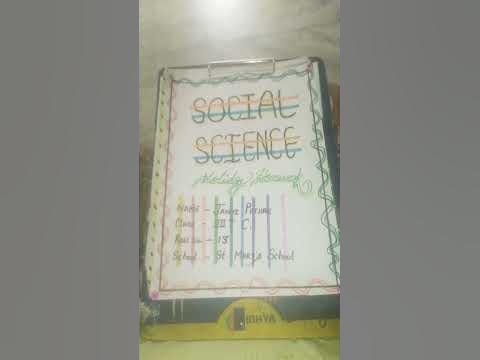 #social science holiday homework front page design#📑😍😃 - YouTube