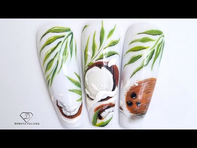 Coconut nail art store