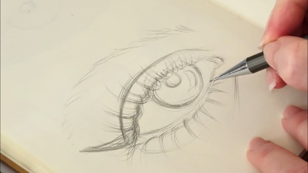 Daily Eye Drawing Process - YouTube
