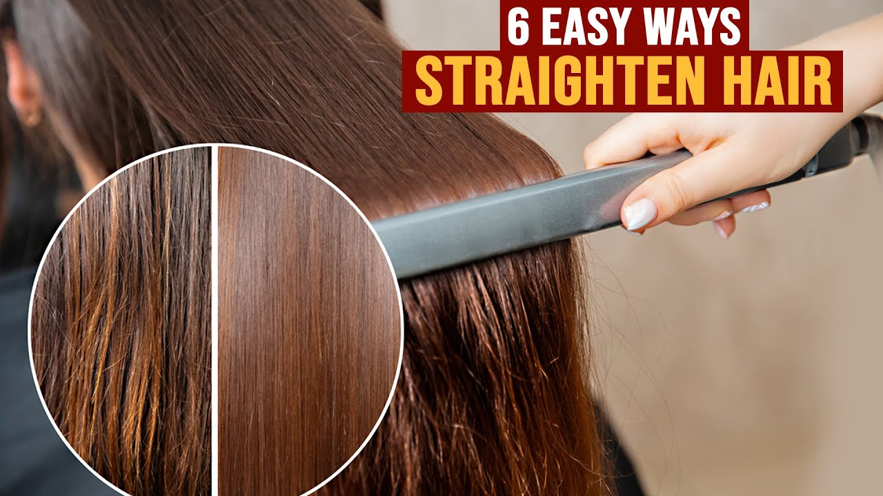 6 Easy Ways to Straighten Hair Naturally at Home | Hair Care Tips ...
