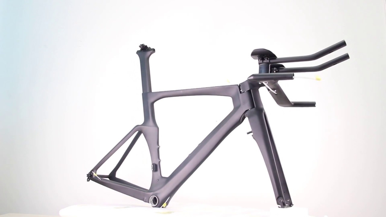 Lightcarbon Aerodynamic Time Trial Carbon triathlon Frameset - YouTube