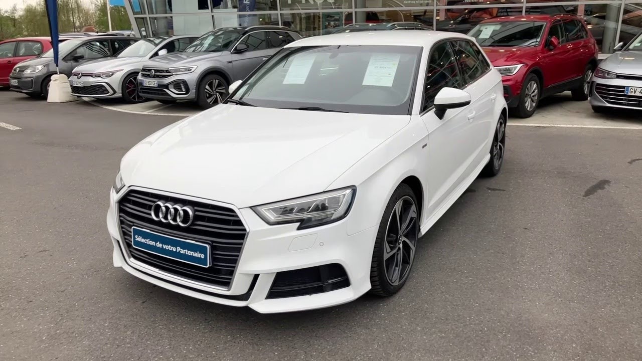 AUDI - A3 Sportback 35 TDI 150ch Sport Limited S tronic 7 Euro6d-T 112g - YouTube