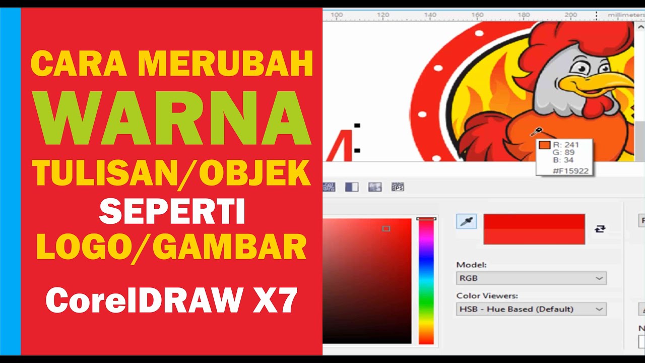 (tutorial) CARA MERUBAH WARNA TULISAN/OBJEK SEPERTI warna pada LOGO ...