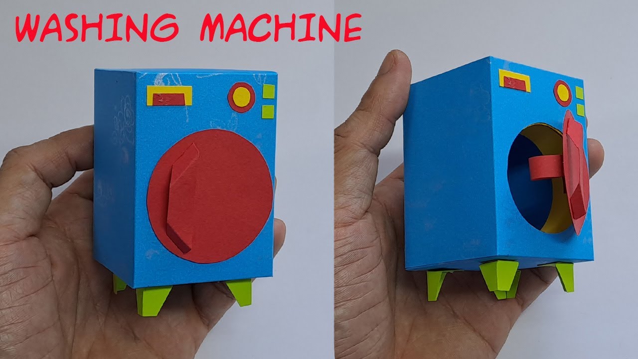 How To Make Washing Machine Paper | Paper Craft - YouTube
