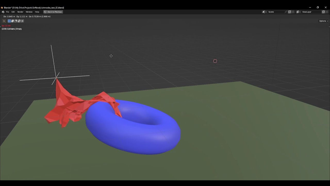 Geometry Cloth Simulation Test - YouTube