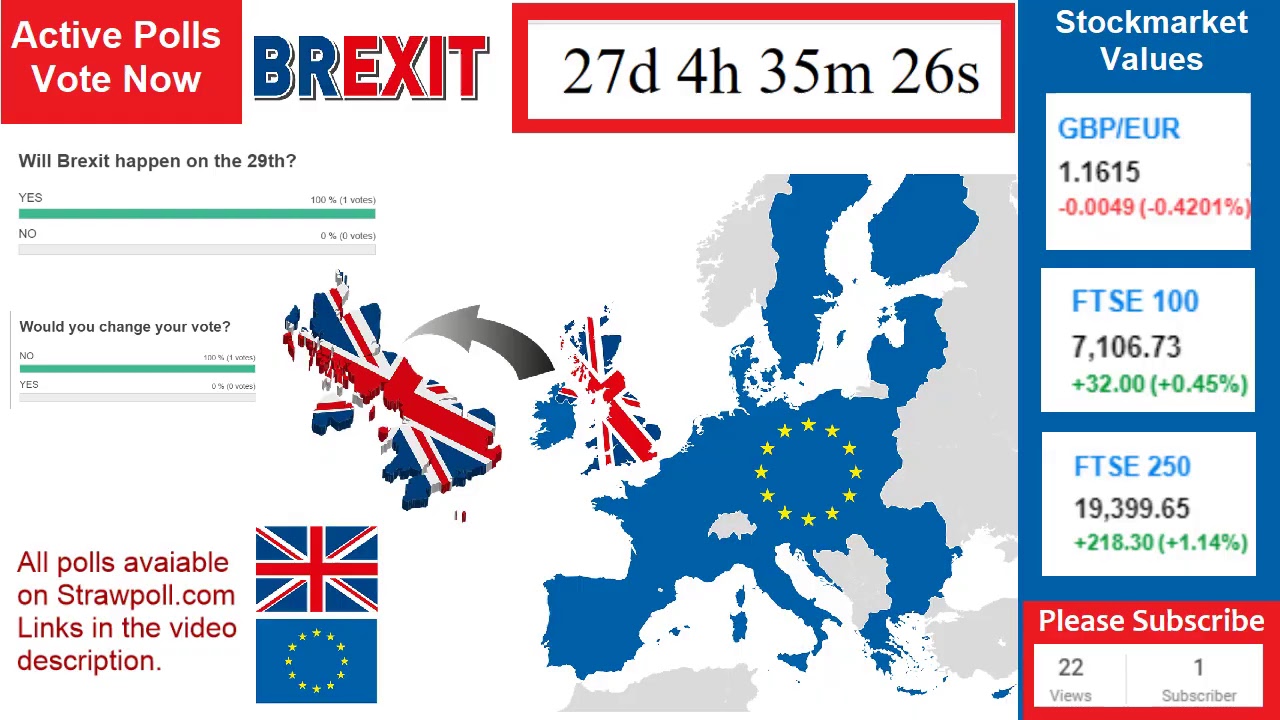 Brexit Countdown Live - YouTube