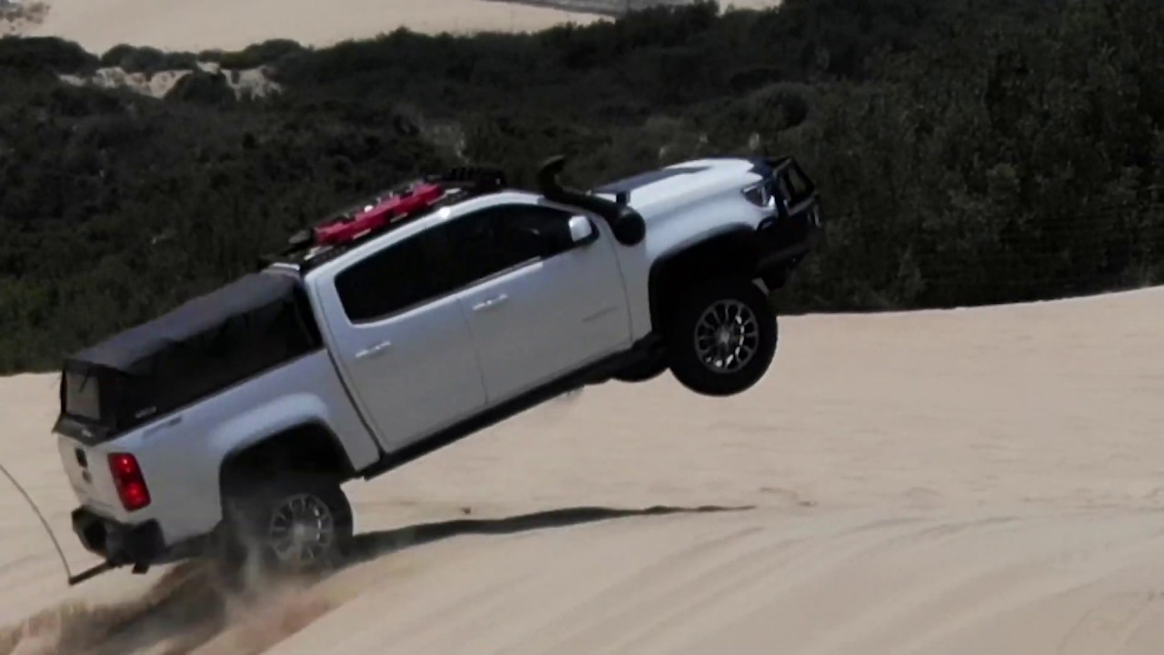Jumping a Chevy Colorado ZR2 - YouTube