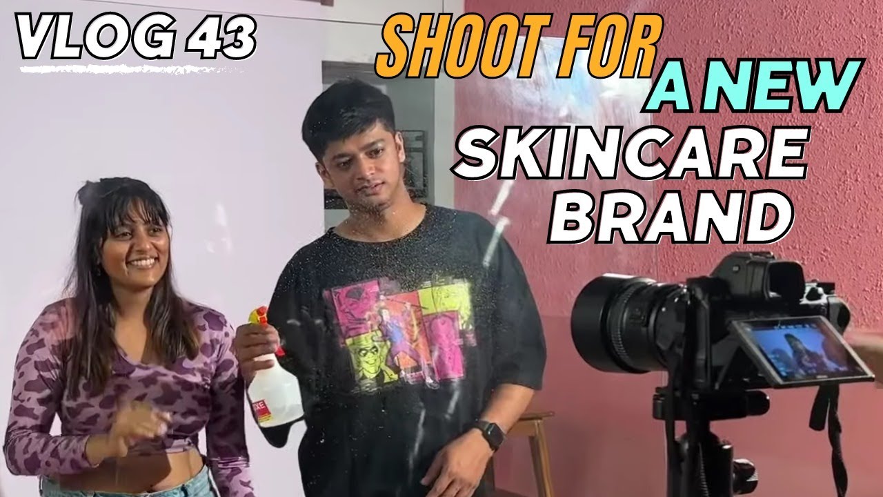 Leading a shoot for a new skincare brand | my own production house BTS ...