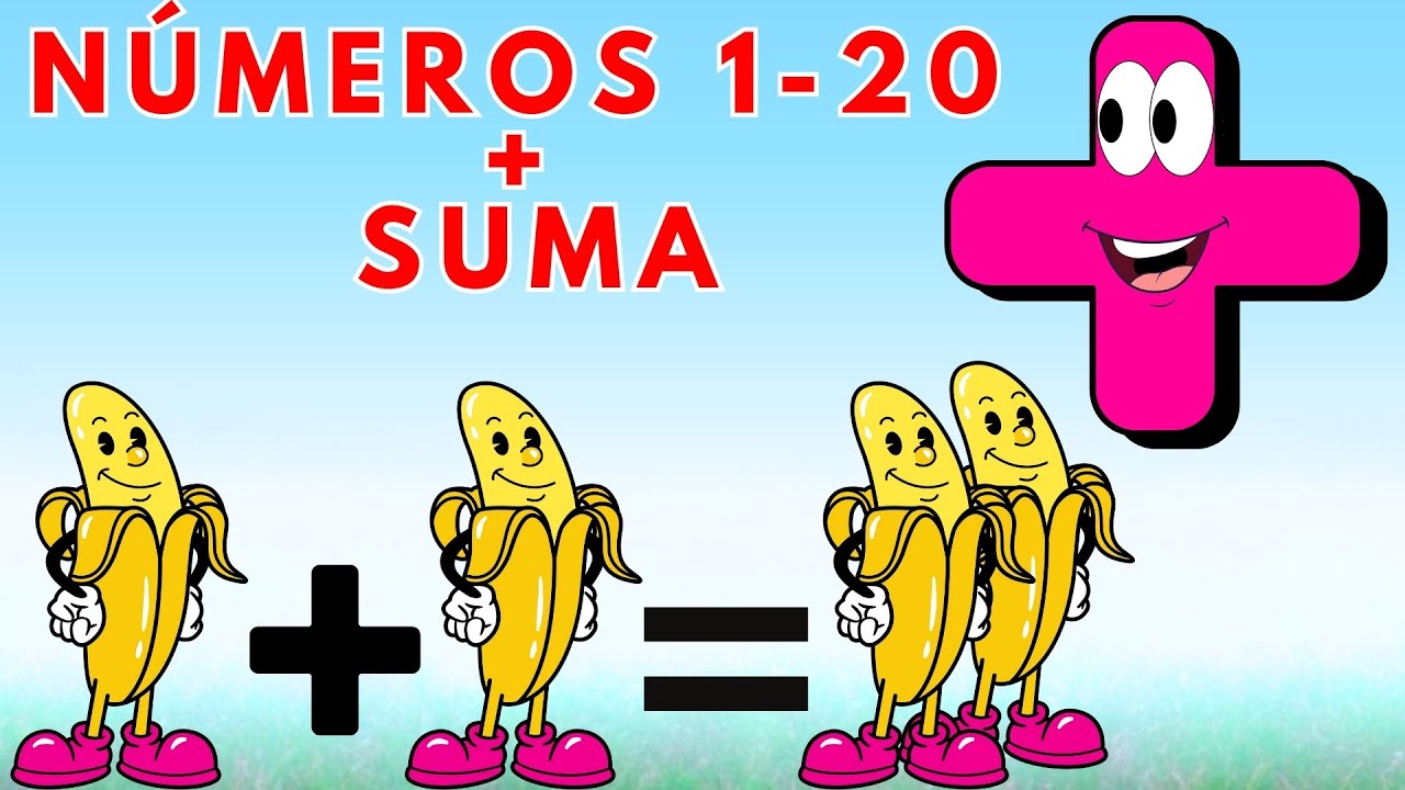 Números del 1 al 20 en Español Aprende a Sumar | Vídeo Educativo para ...