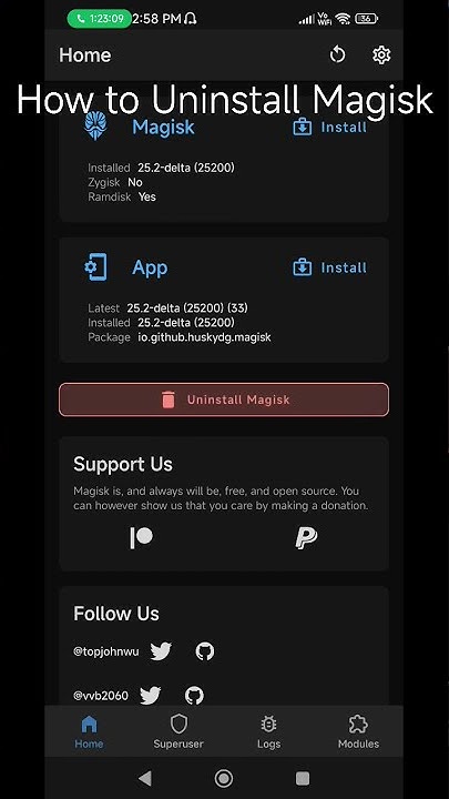 How To Uninstall Magisk - YouTube