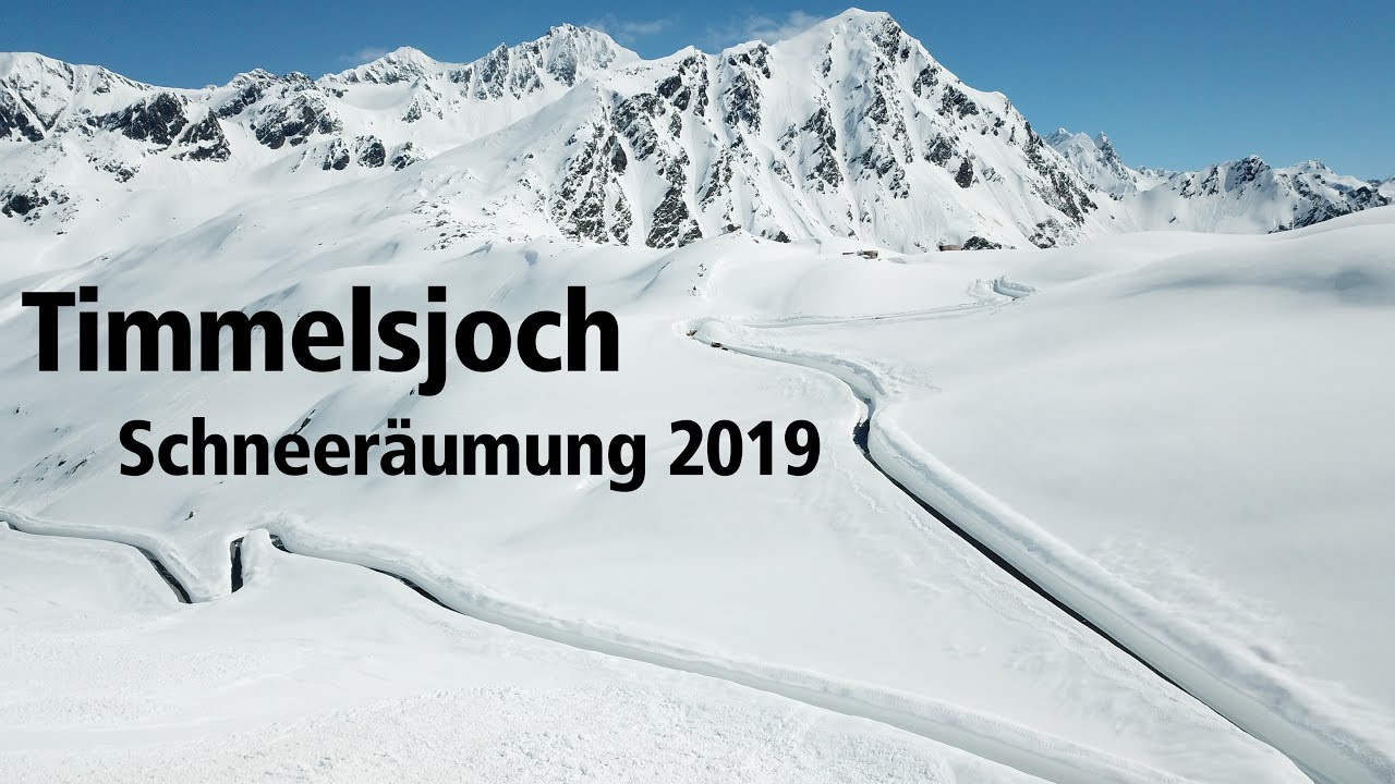 Timmelsjoch Hochalpenstraße Schneeräumung 2019 - YouTube
