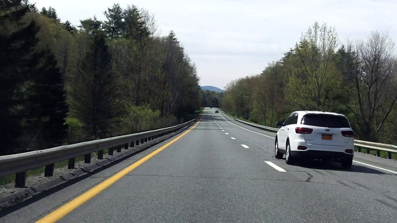 Interstate 91 - Vermont (Exits 8 to 7) southbound - YouTube