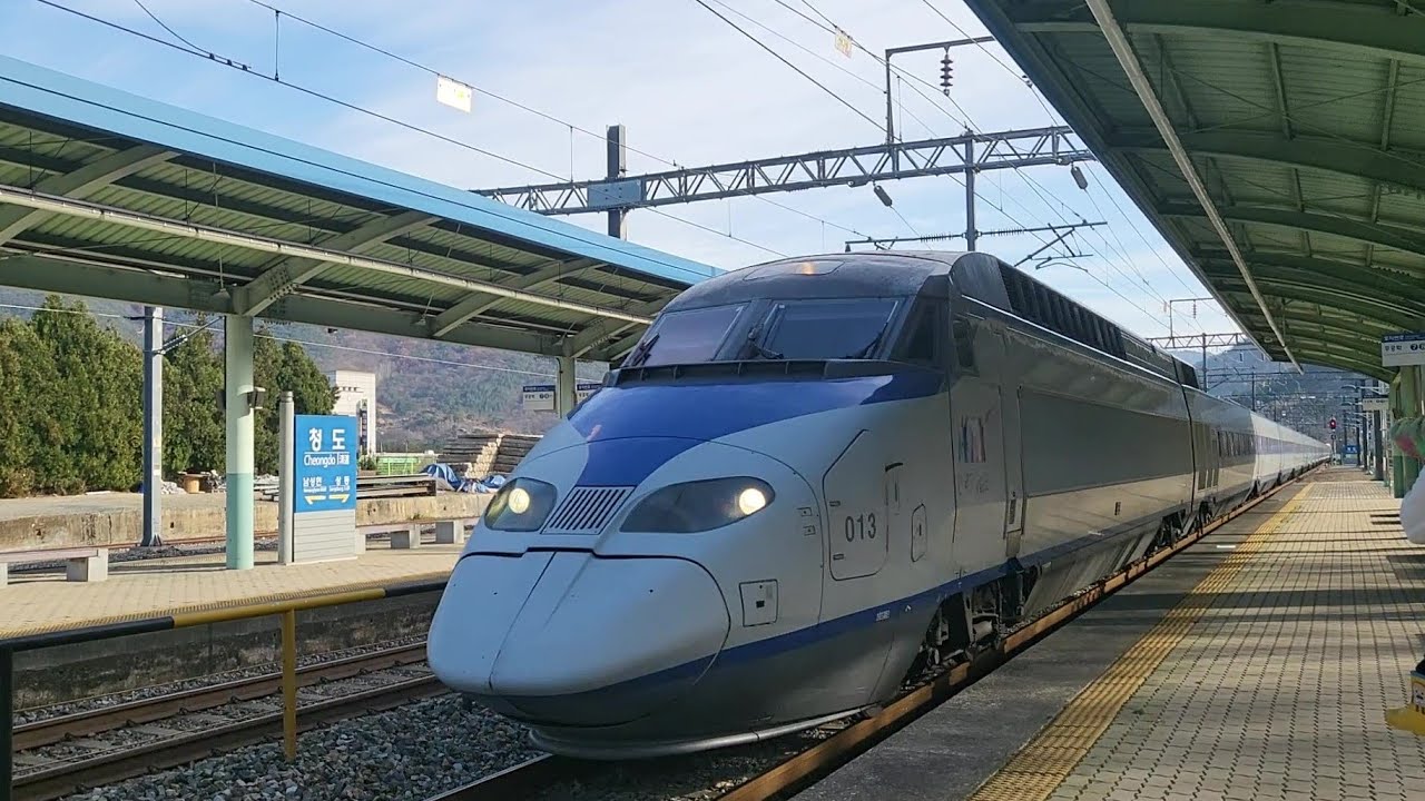 열차영상 청도역 출사 Ktx Itx새마을 무정차 열차 통과 무궁화호 화물기차 기차동영상 모음 구형새마을호 운전실