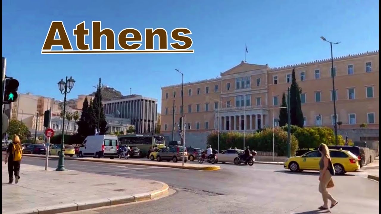 Athens - Greece. / City Tour / … A walk through the city centre. - YouTube