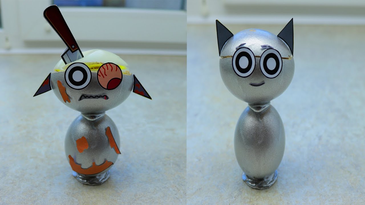 Oh no! HELP Gray Sprunki Fun Bot x Wenda Made From Eggs DIY#sprunki # ...