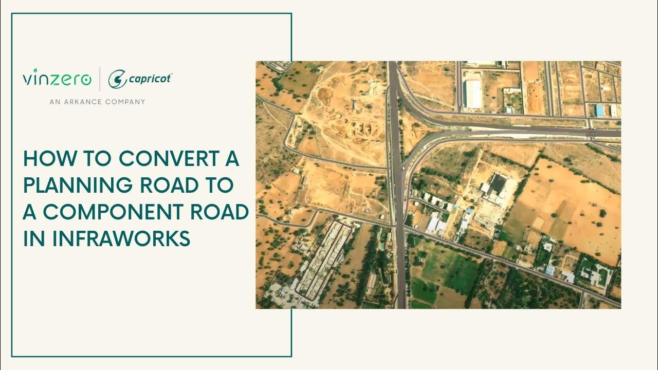 How to Convert a Planning Road to a Component Road in InfraWorks - YouTube