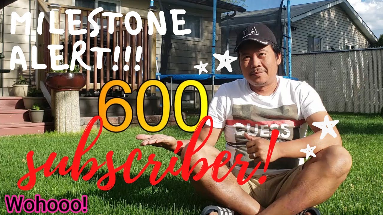 Milestone Alert!!! 600 Subscribers Is In The House! - YouTube