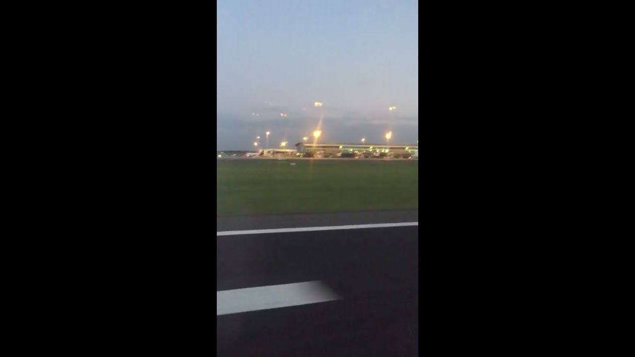 Take-off from Brussels airport - above Eurocontrol and NATO HQ - YouTube