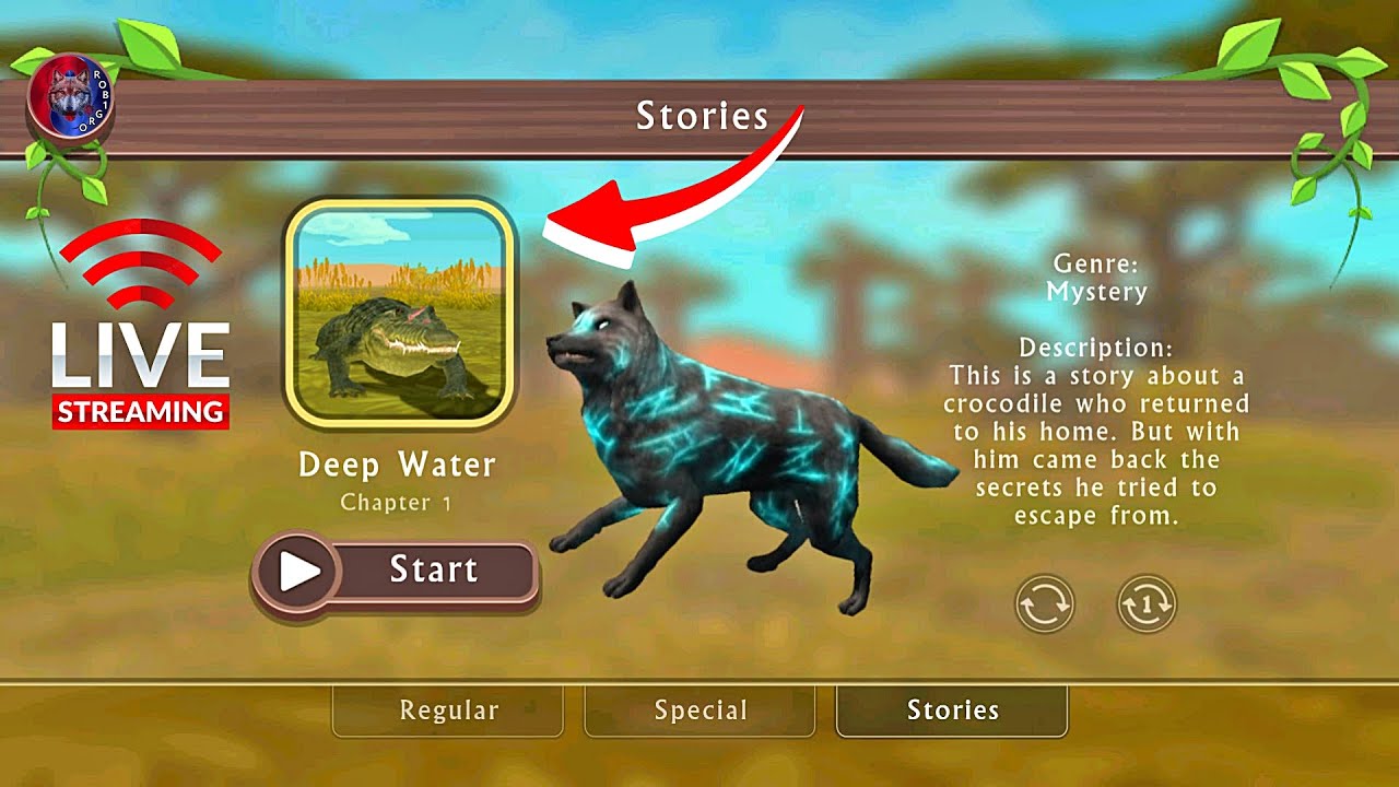 🔴 LIVE | WildCraft: Mystery - Deep Water & The Wolf | - YouTube