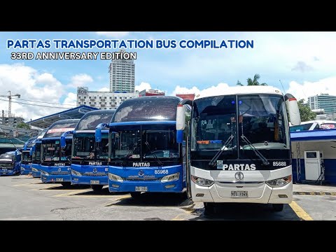 BUS SPOTTING : PARTAS TRANSPORTATION BUS COMPILATION (33RD ANNIVERSARY ...