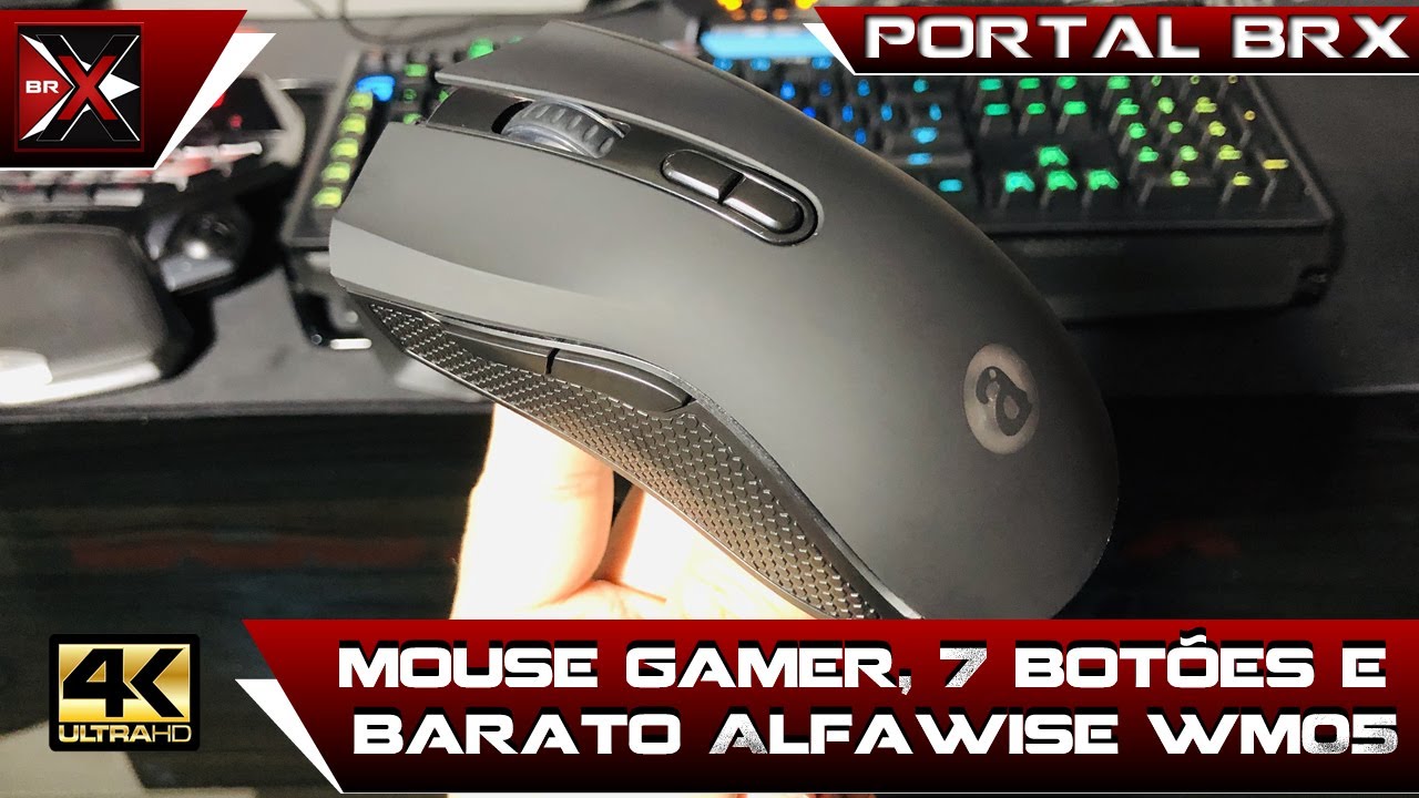 Mouse GAMER, 7 botões e Barato! Review Alfawise WM05 - YouTube