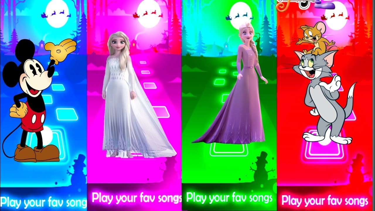 Mickey Mouse 🆚 Frozen 🆚 Frozen 🆚 Tom And Jerry 🎶 Who is best player ...