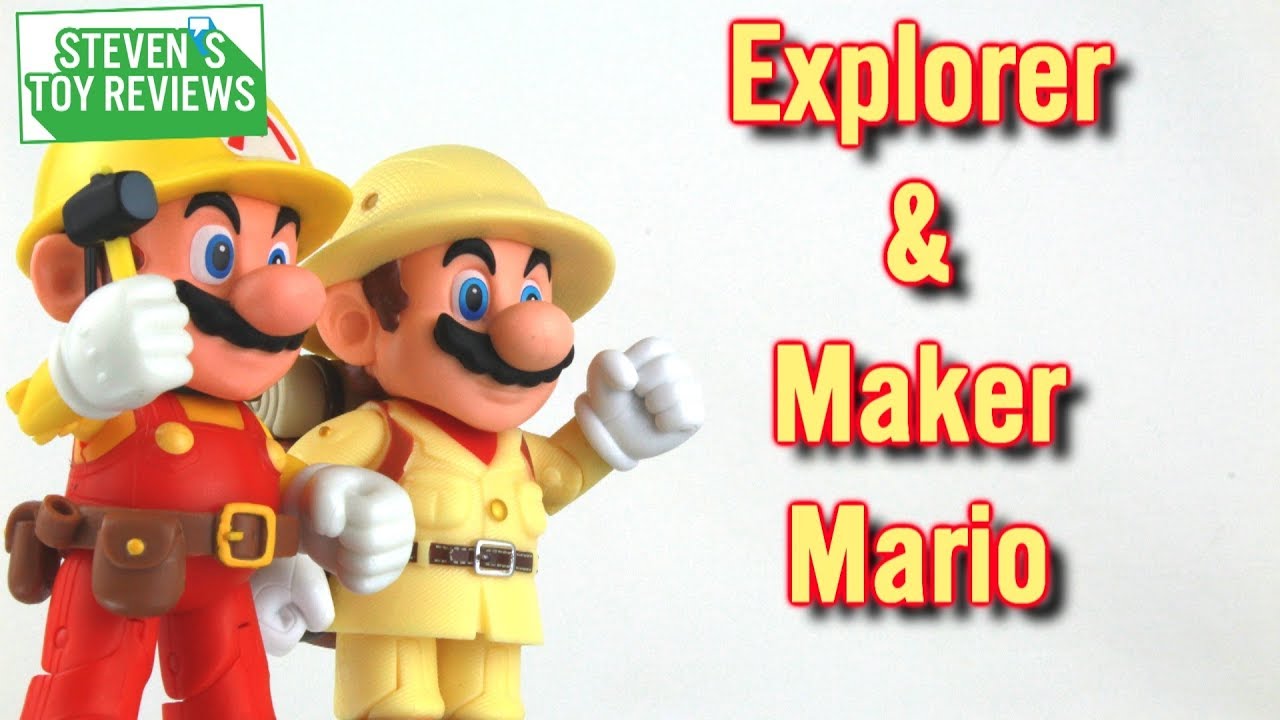 World of Nintendo Maker Mario and Explorer Mario Review - YouTube