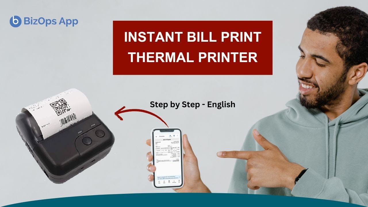 Enable Thermal Print option | Update Thermal Print settings | English ...