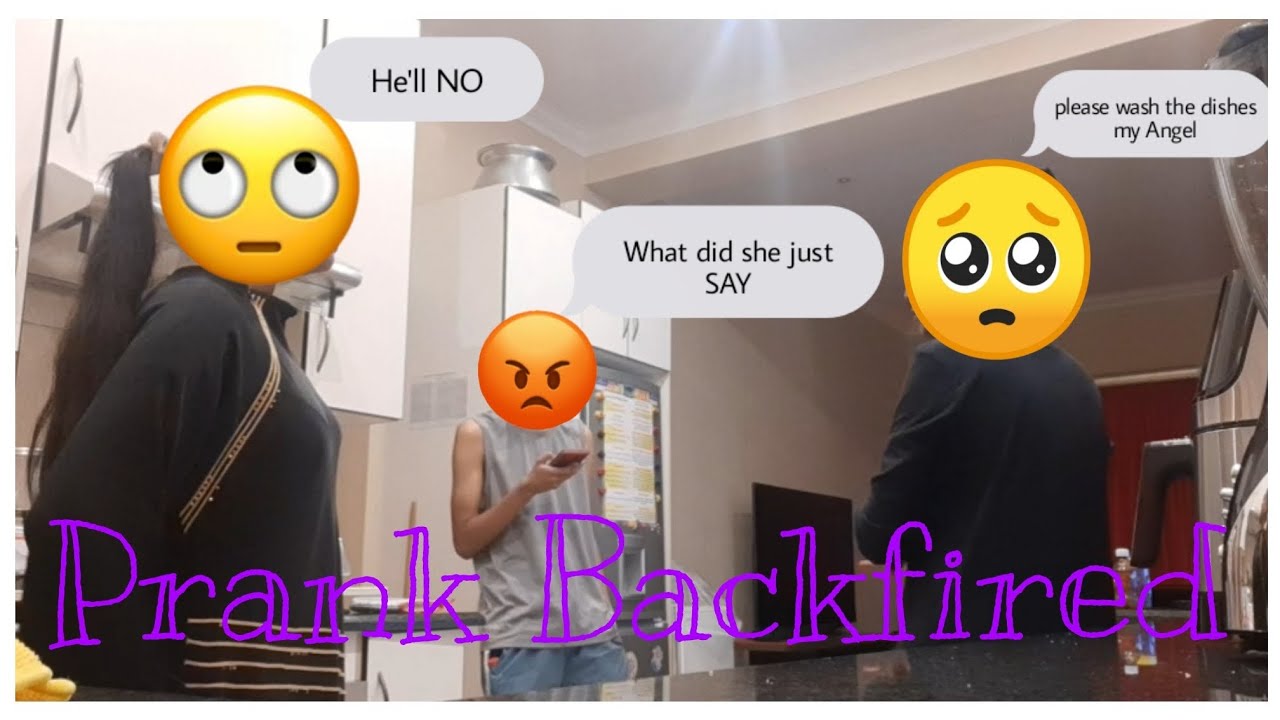 Prank backfired he knew. (Got his mom Instead)😏 - YouTube