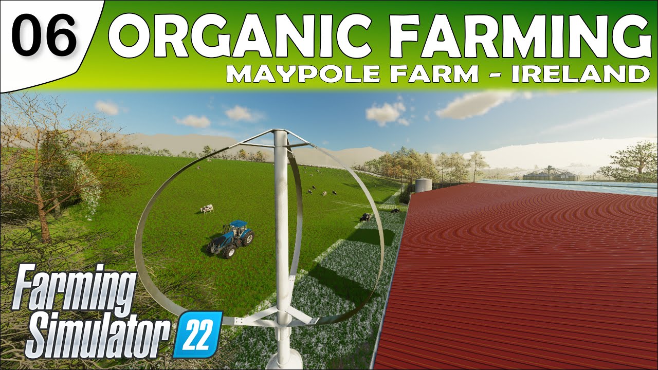 Installing windmills on our organic farm | Farming Simulator 22 | FS22 ...