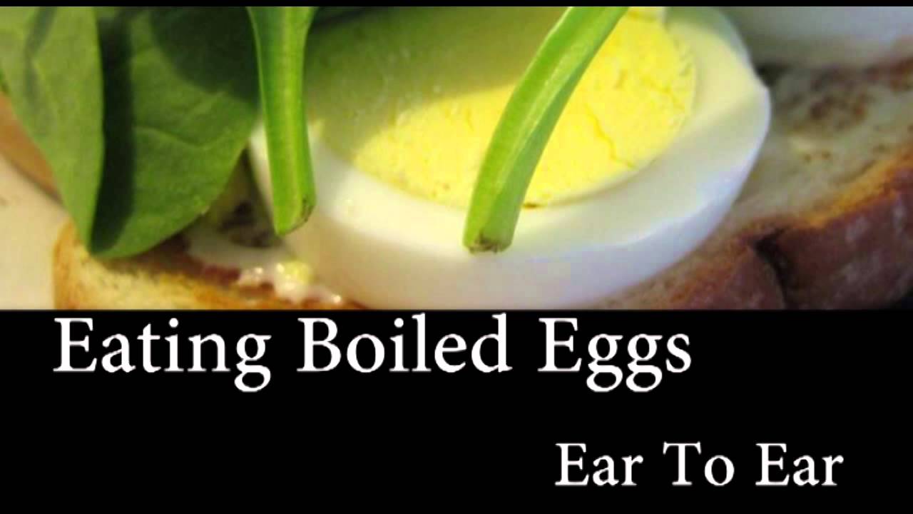 Binaural ASMR Eating Boiled Eggs (Ear To Ear, Extremely Close Up) Mouth ...