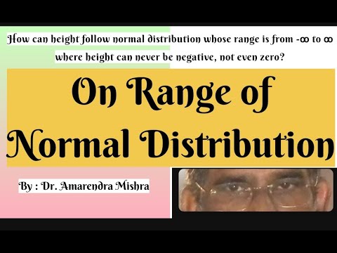 On Range of Normal Distribution | Dr. Amarendra Mishra #Statistics # ...
