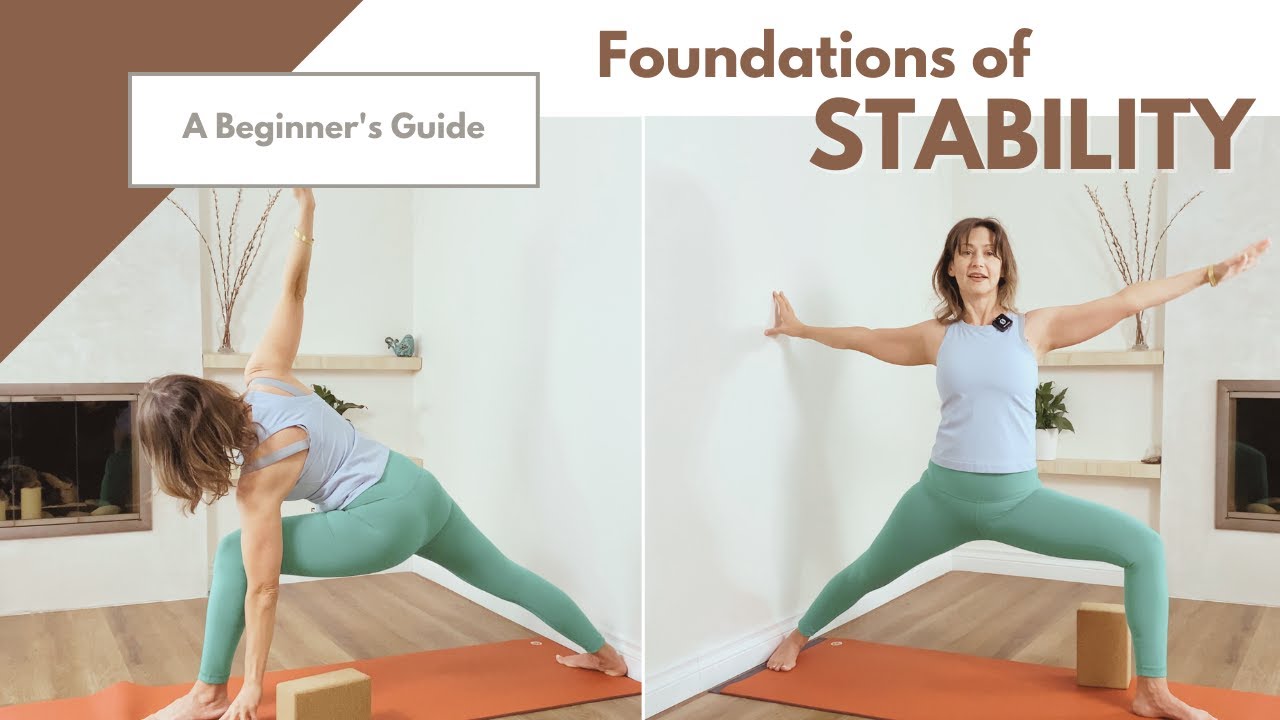 Yoga for Beginners: Building Stability with Wall-Assisted Standing ...