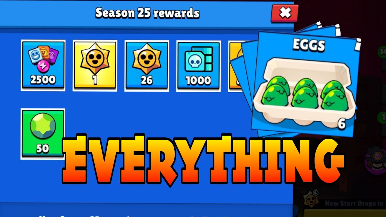 Everything in the Brawlpass 🎁. Brawl stars season 25 rewards. - YouTube