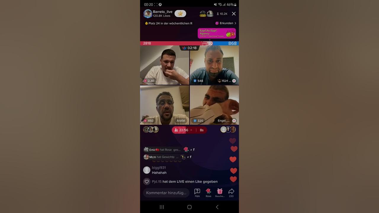 Barello/Arafat live mit Kürt Ibo und Engelsgesicht(Engelgesicht lachkick) - YouTube