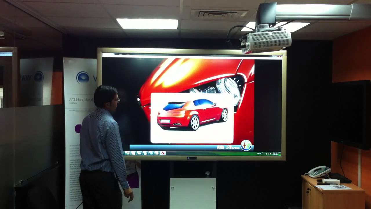Wavex 84" Multi-Touch Interactive LED Display - YouTube