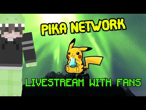 *LIVE *PLAYING ON PIKA NETWORK GRIND TO 50 LEVEL |ROAD TO 100 SUBS|COME ...